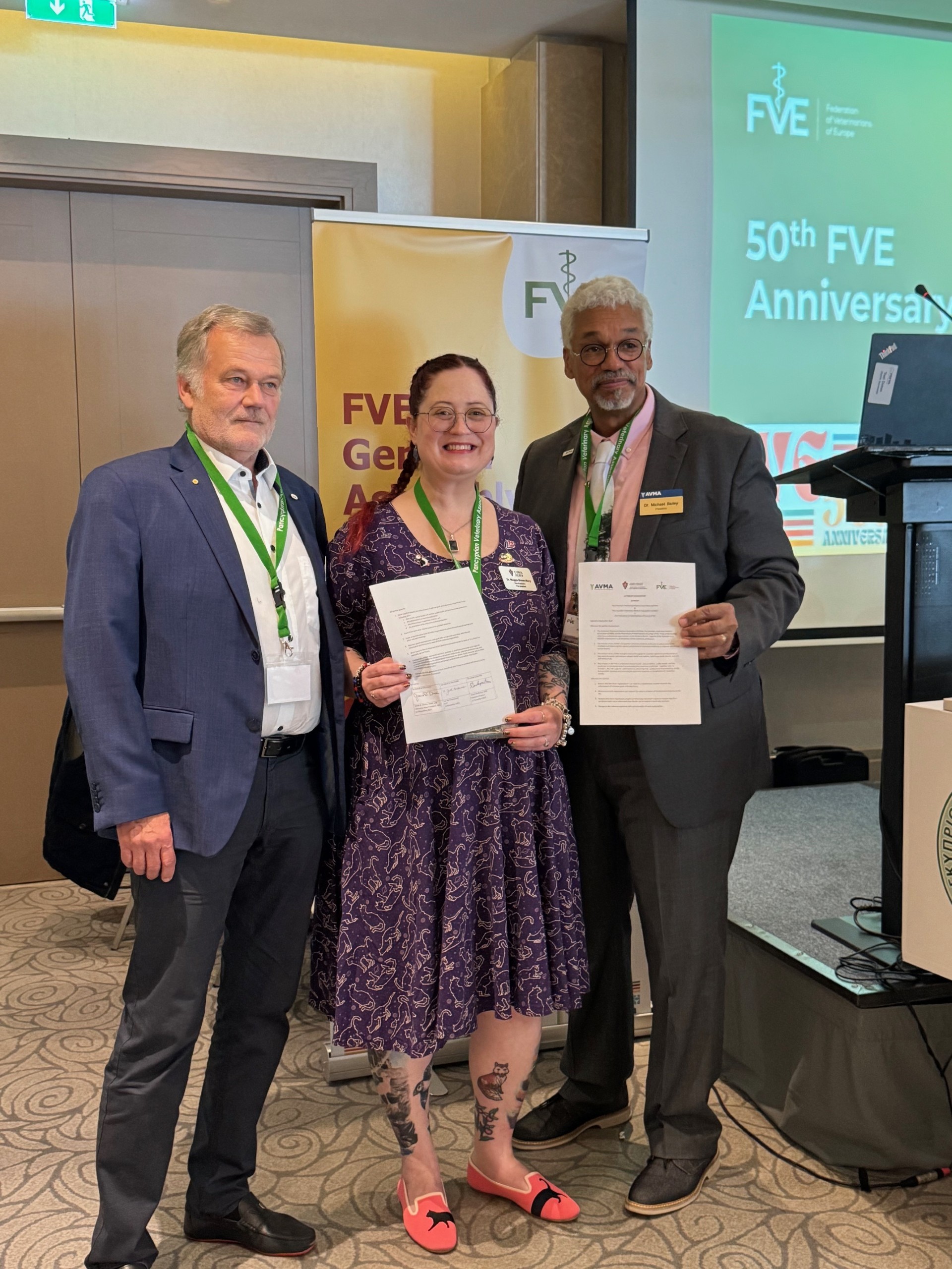 CVMA Renews Global Collaboration Agreement with AVMA and FVE | CVMA